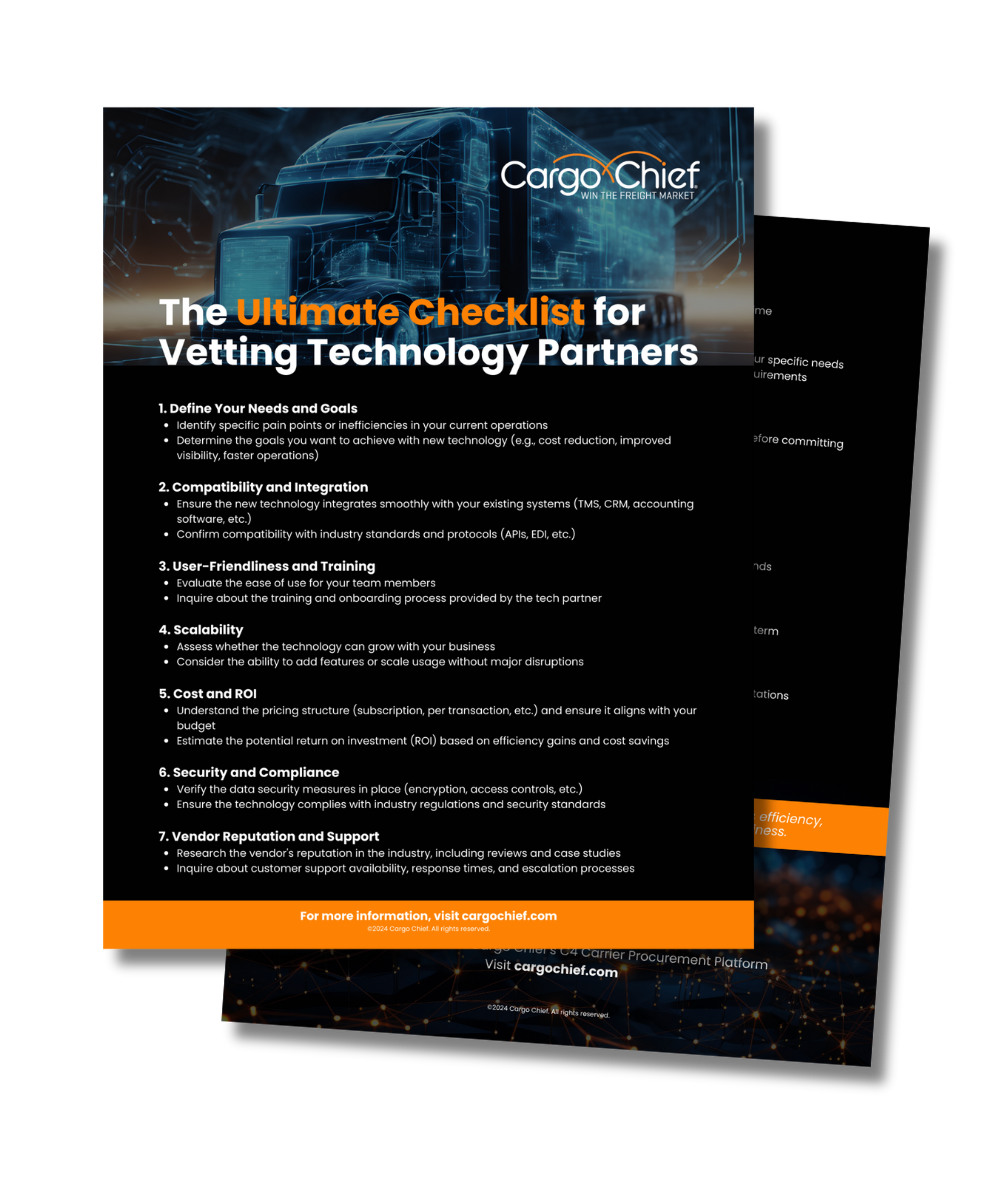 Freight Tech Vetting Checklist - Cargo Chief